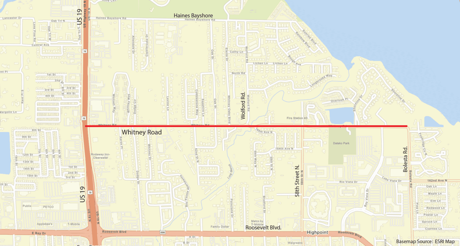 Whitney Road Complete Streets Project - Pinellas County